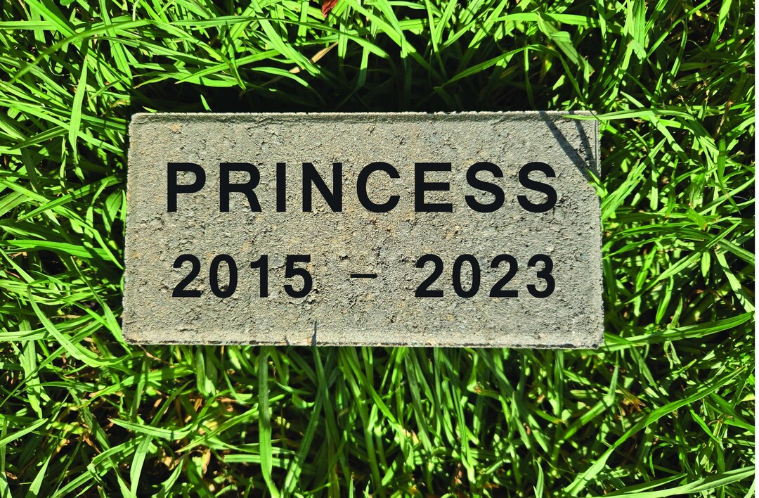 Pet Memorial Brick, 4 X 8 Brick, Engraved Personal Message, Tombstone ...