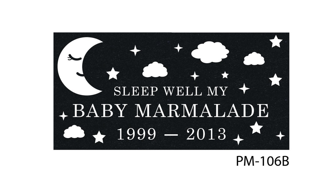 Custom Engraving Pet Memorial Grave Marker Angel Memorial Baby ...