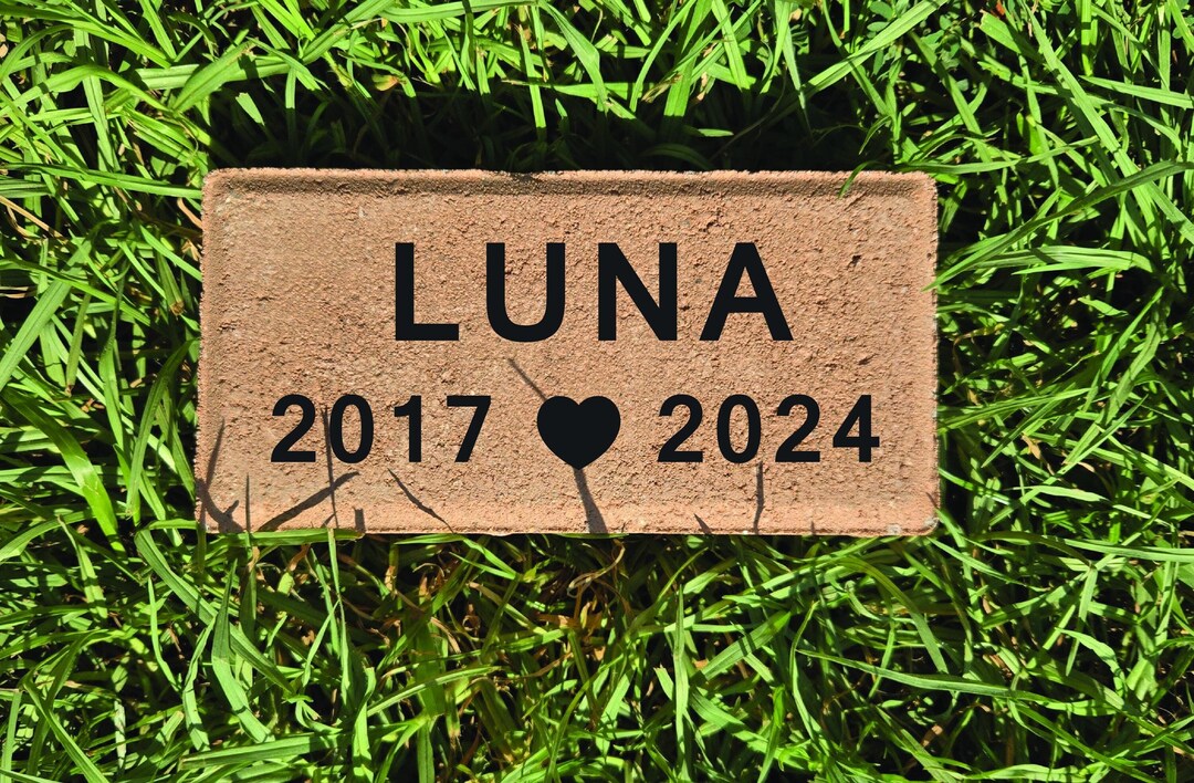 Pet Memorial Brick, 4 X 8 Brick, Engraved Personal Message, Tombstone ...