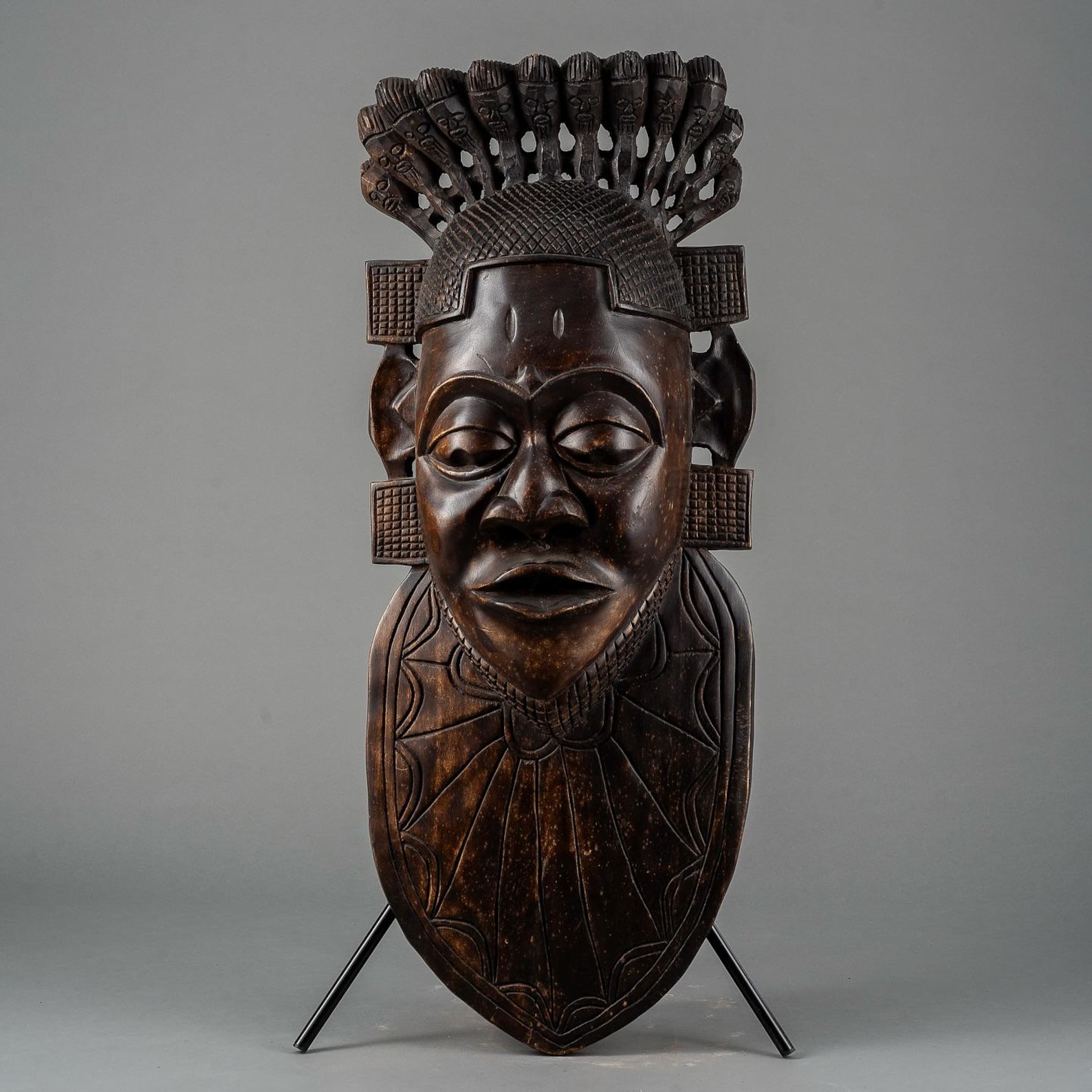 Hand-carved Ashanti Tribal Mask African Heritage Art - Etsy