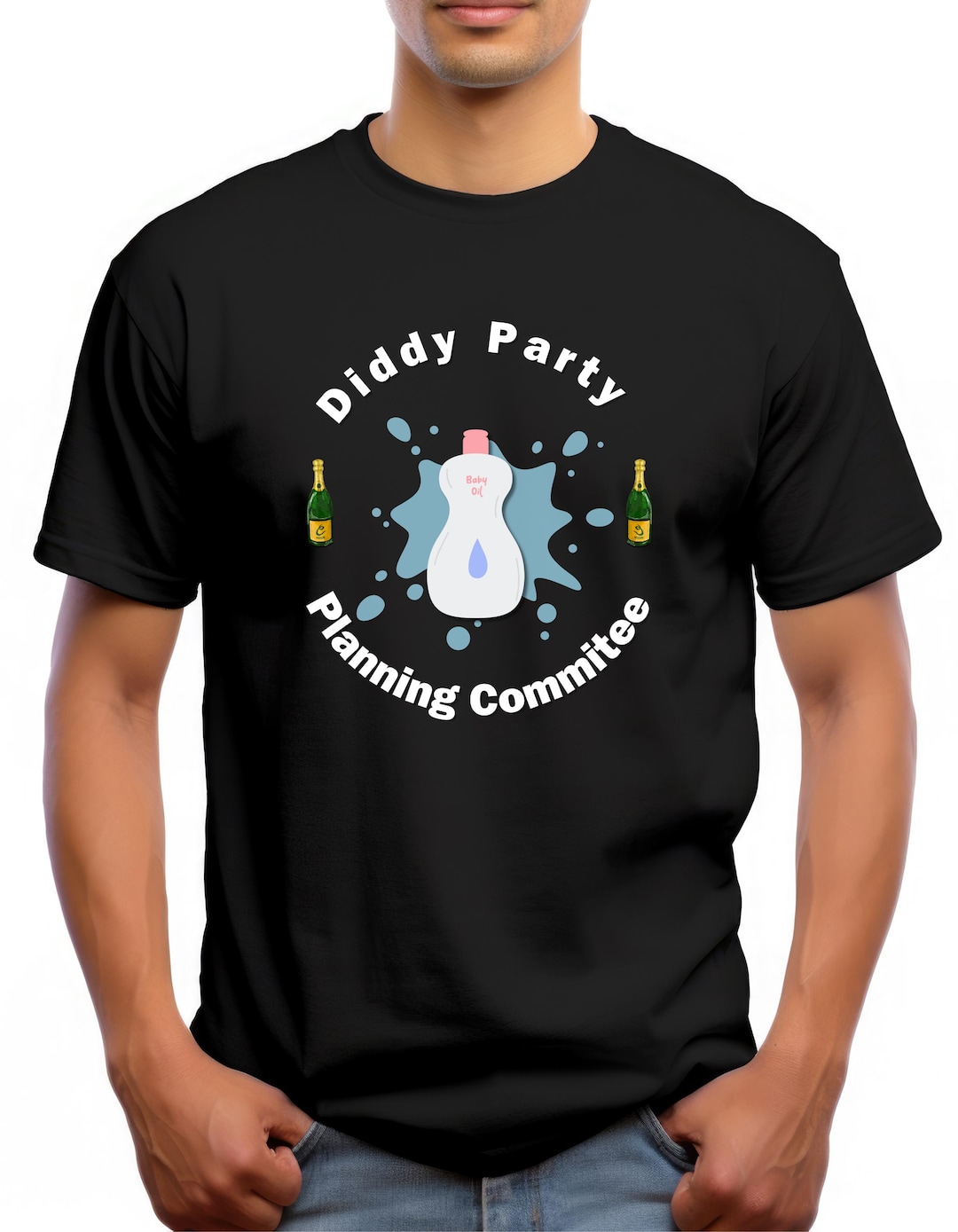 Diddy Party Baby Oil T-shirt | Fun Unisex Tee for Music Fans & Hip Hop ...