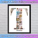 Letter T Photo Collage Template, Letter T Custom Name, Initial Photo ...