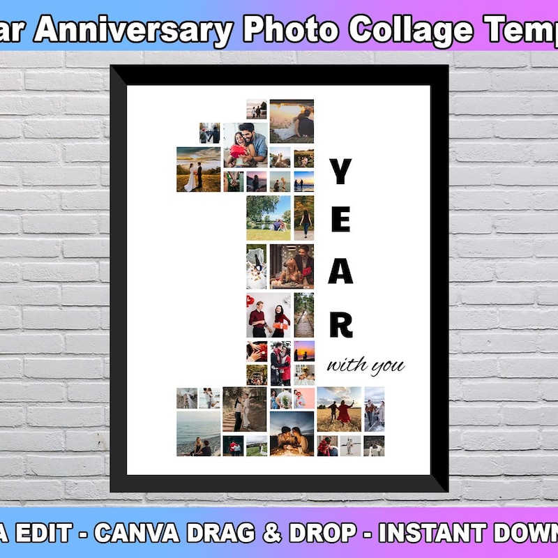 Number 1 Photo Collage - Etsy