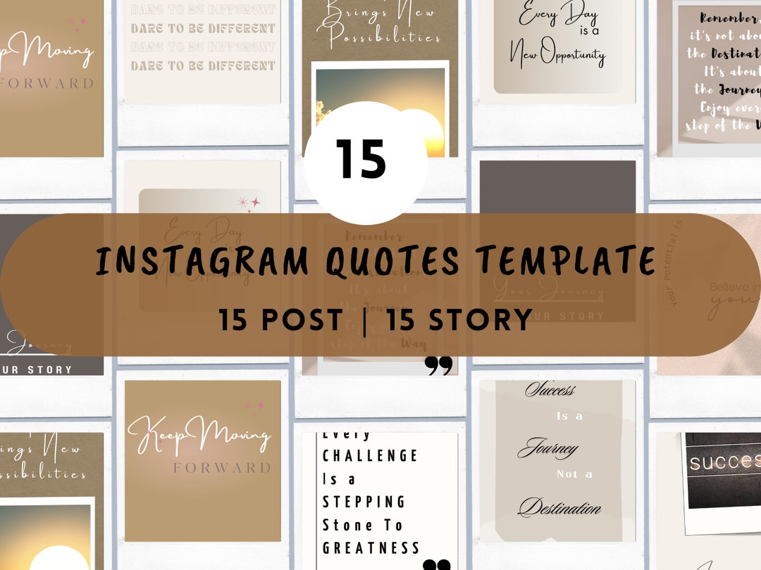 15 Instagram Quotes Template | Instagram Post | Motivational Quotes ...