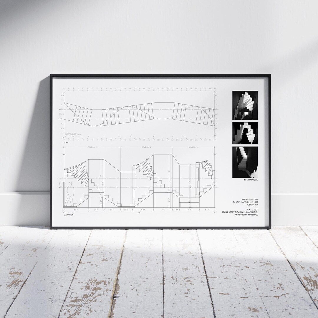 Art Installation 2000 - Helical Light Passageway Art Print | 12x18 ...