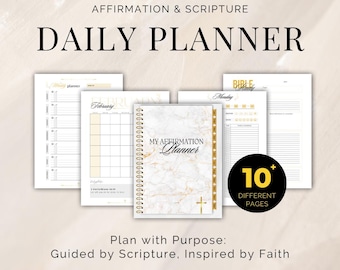 Digital Planner Faith-filled Daily/weekly/monthly Planner : Scriptures ...