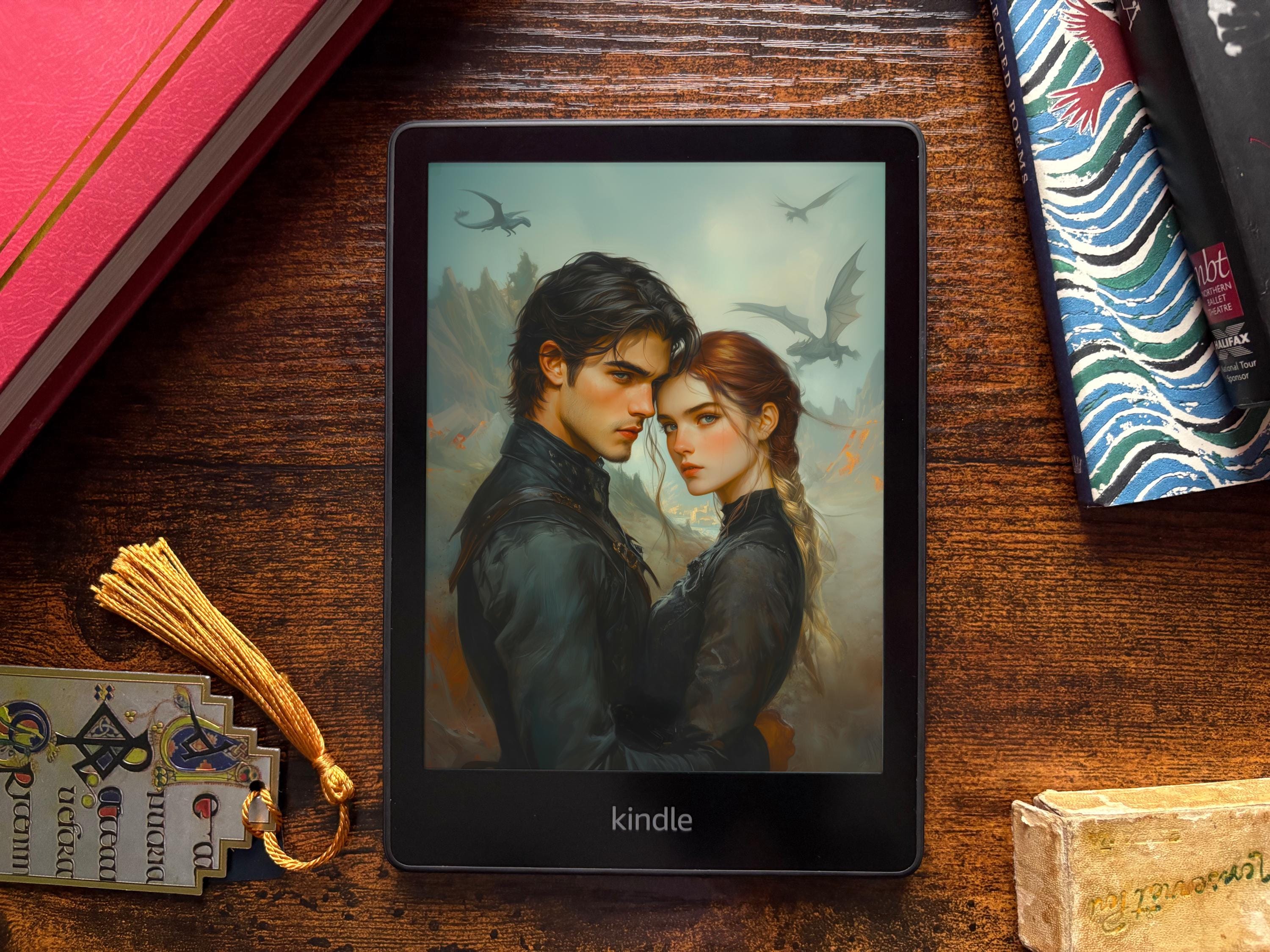 Kindle Color, Fourth Wing Wallpaper, Violet Sorrengail, Kindle ...