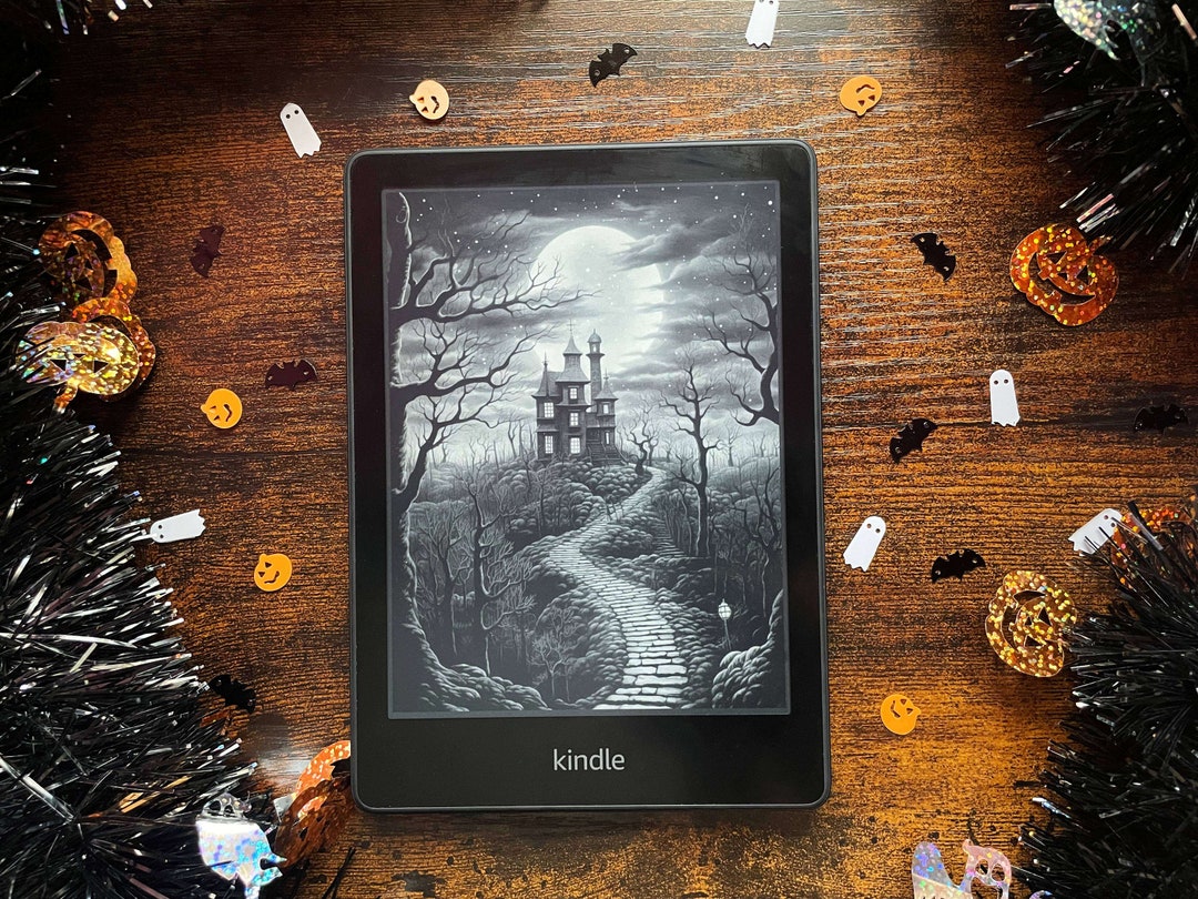 Haunted Manor, Halloween Kindle Wallpaper, Kindle Background, Kindle ...