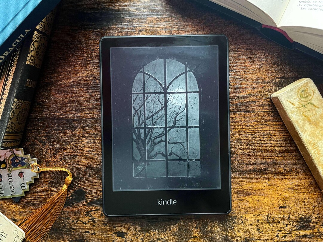 Window Tree Wallpaper, Moonlight Wallpaper, Kindle Background, Kindle ...