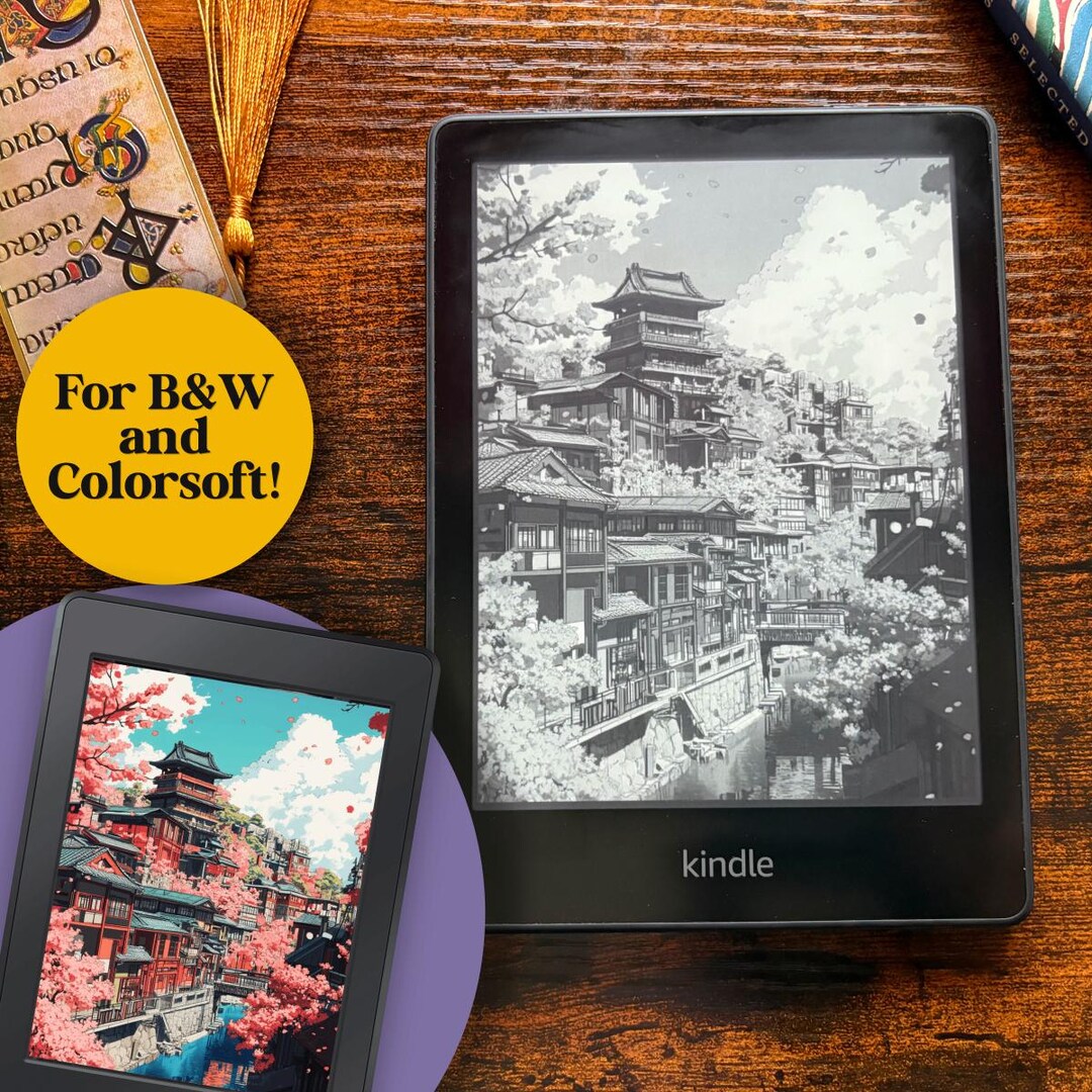 Japanese City Kindle Lockscreen Wallpaper (digital Download) - Etsy