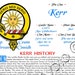 Kerr Scottish Clan History - Etsy