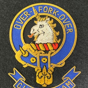 Cunningham Scottish Clan Embroidered Crest - Etsy