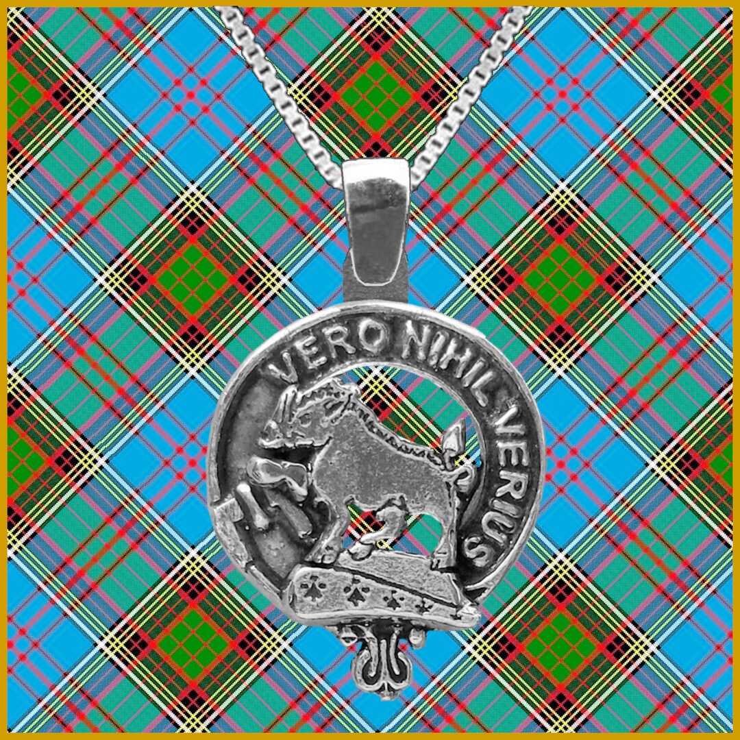Weir Large 1" Scottish Clan Crest Pendant - Sterling Silver - Etsy