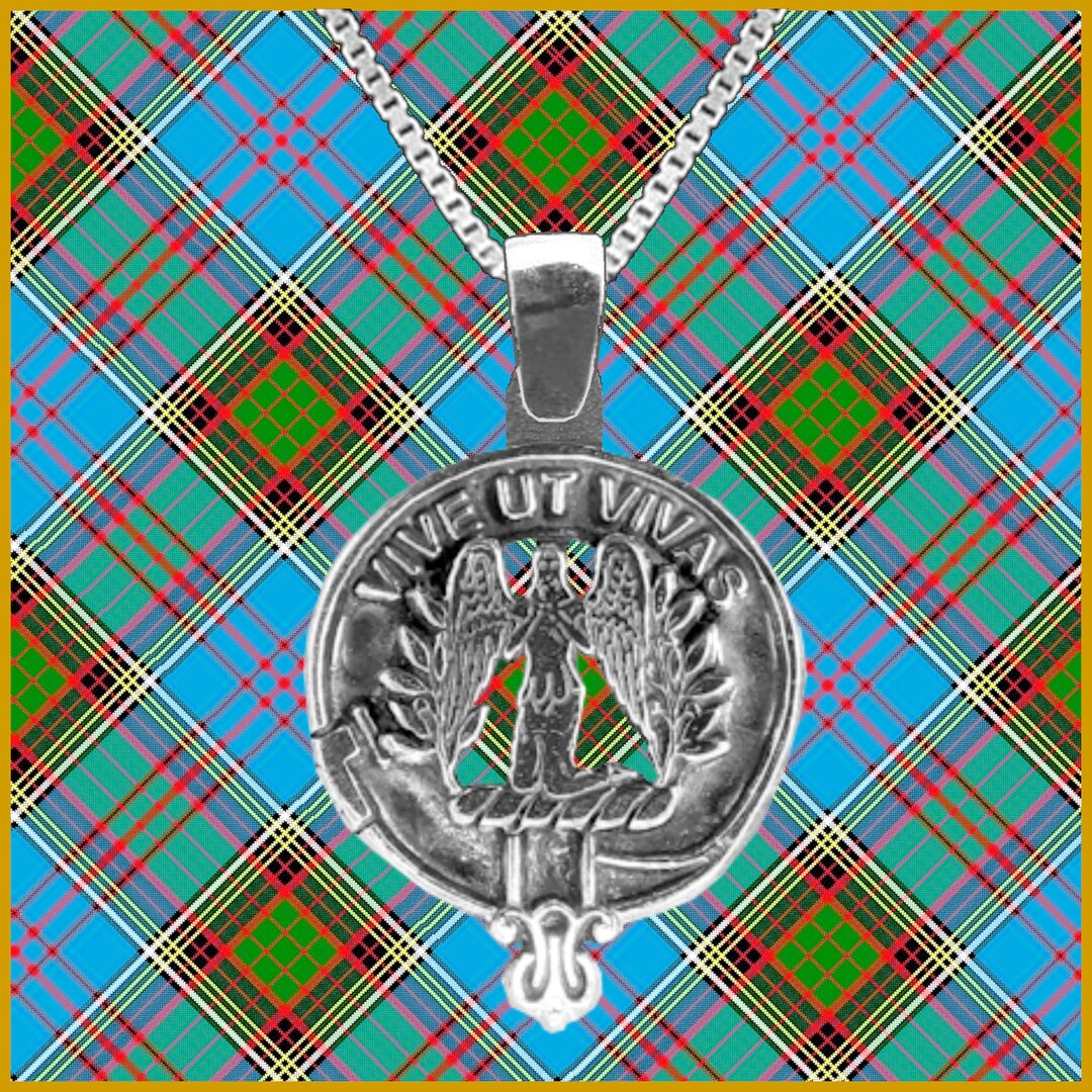 Falconer Large 1" Scottish Clan Crest Pendant - Sterling Silver - Etsy