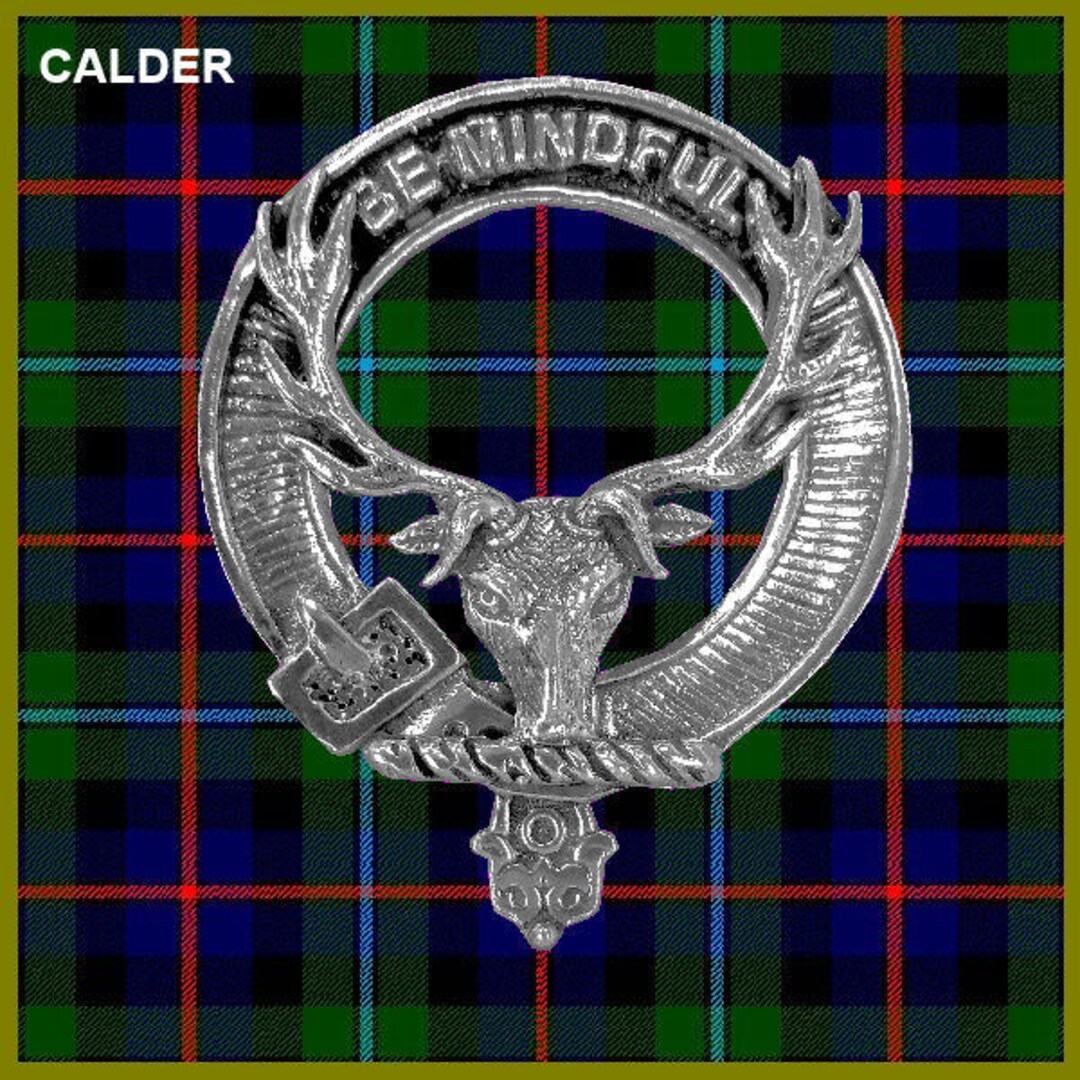 Calder Clan Crest Scottish Cap Badge CB02 - Etsy