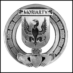 Moriarty Irish Claddagh Coat of Arms Badge - Etsy