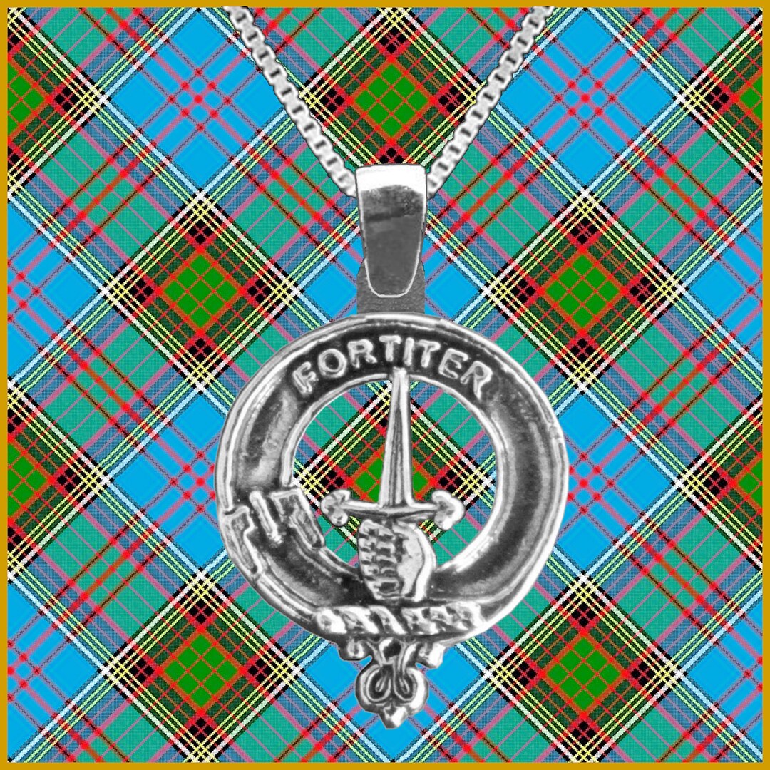 Macalister Large 1" Scottish Clan Crest Pendant - Sterling Silver - Etsy
