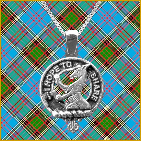 Riddell Large 1 Scottish Clan Crest Pendant Sterling | Etsy