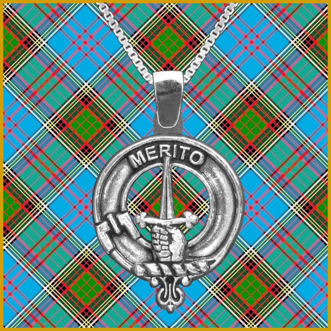 Dunlop Large 1" Scottish Clan Crest Pendant - Sterling Silver - Etsy