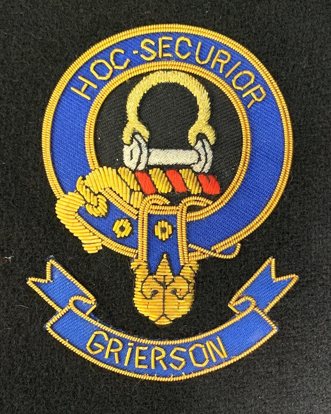Grierson Scottish Clan Embroidered Crest - Etsy