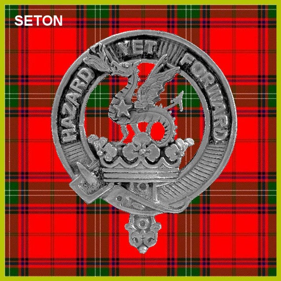 Seton Clan Crest Scottish Cap Badge CB02 | Etsy