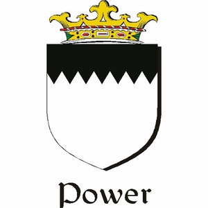 Powers Irish Coat of Arms Disk Loop Tie Bar ~ Sterling Silver - Etsy