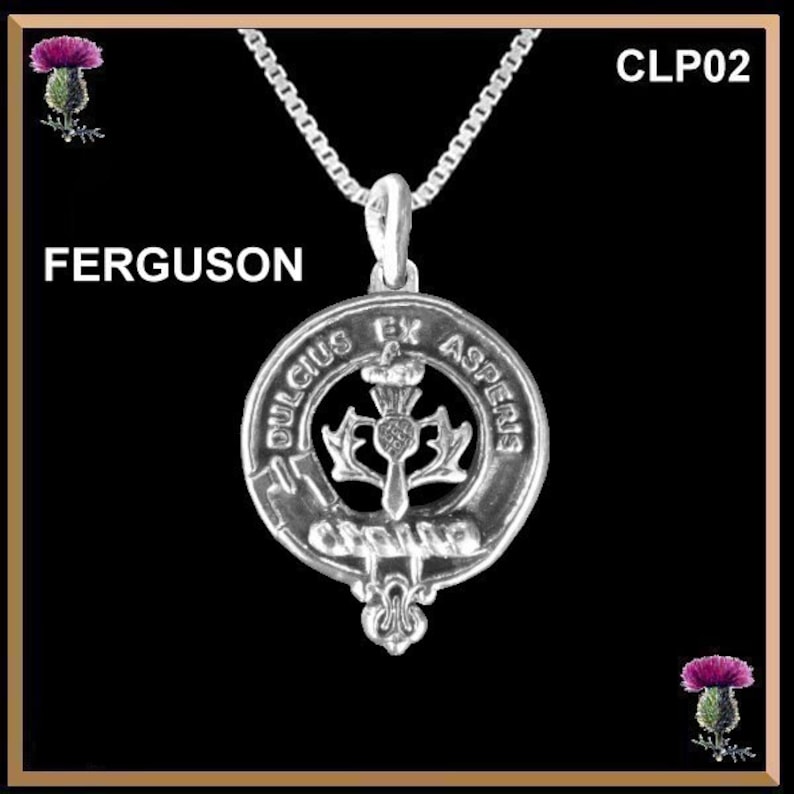 Ferguson Clan Crest Scottish Pendant CLP02 - Etsy