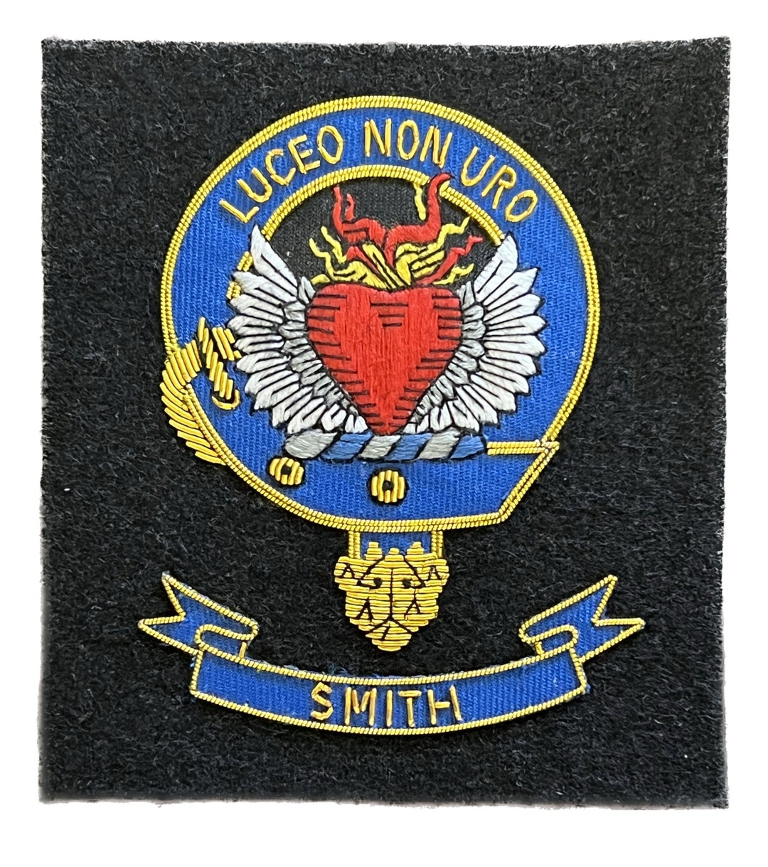 Smith Scottish Clan Embroidered Crest - Etsy