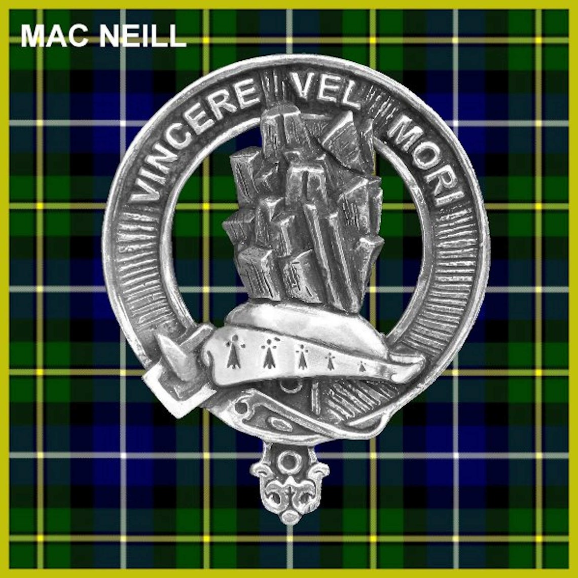 Macneil 5oz Round Scottish Clan Crest Badge Stainless Steel - Etsy