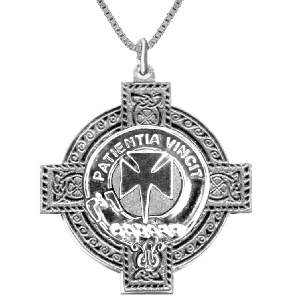 Cheyne Clan Crest Celtic Cross Pendant Scottish ~ CLP04 - Etsy