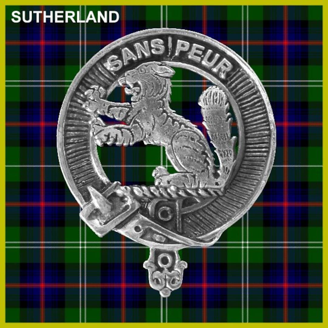 Sutherland Clan Crest Scottish Cap Badge CB02 - Etsy