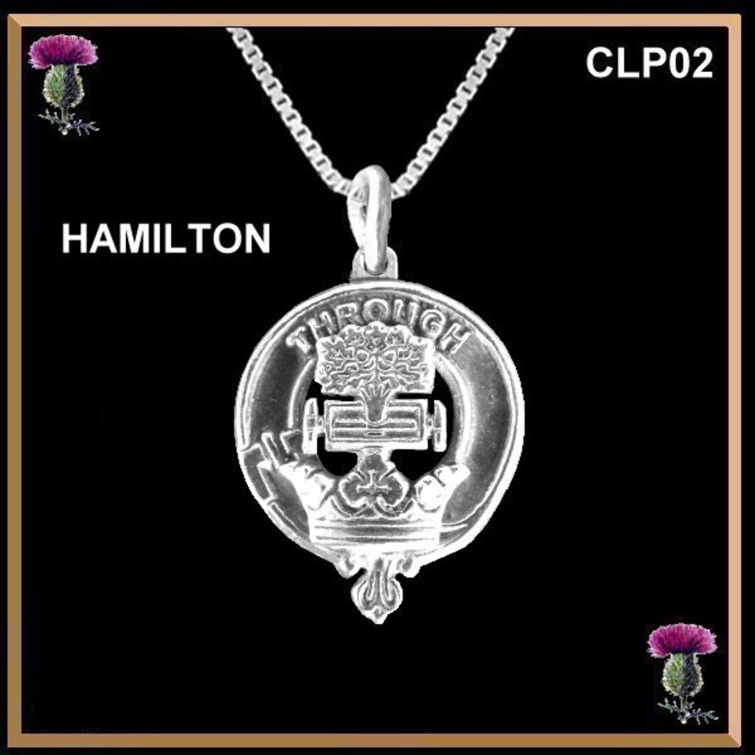 Hamilton Clan Crest Scottish Pendant CLP02 - Etsy