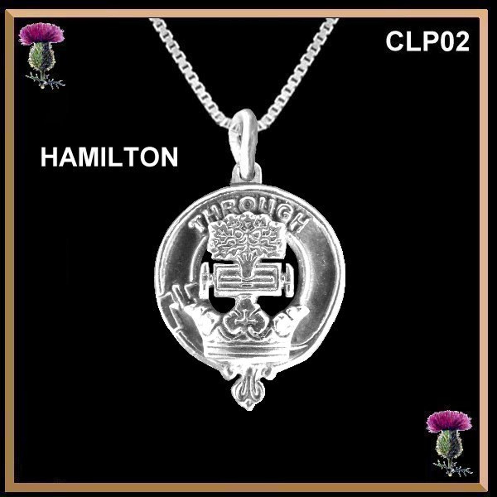 Hamilton Clan Crest Scottish Pendant CLP02 - Etsy