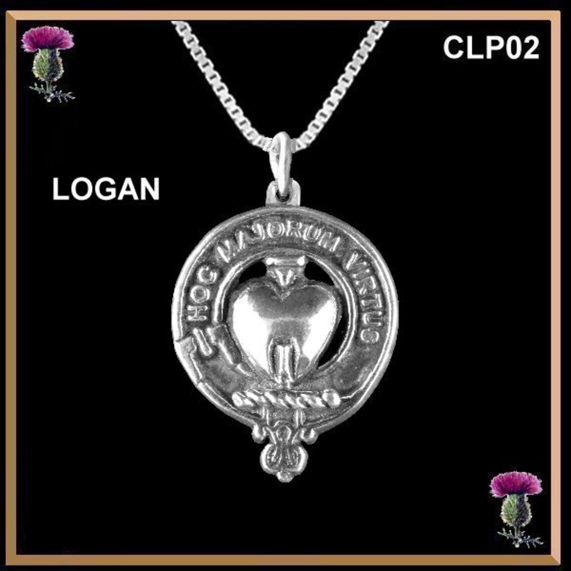 Logan Clan Crest Scottish Pendant CLP02 - Etsy