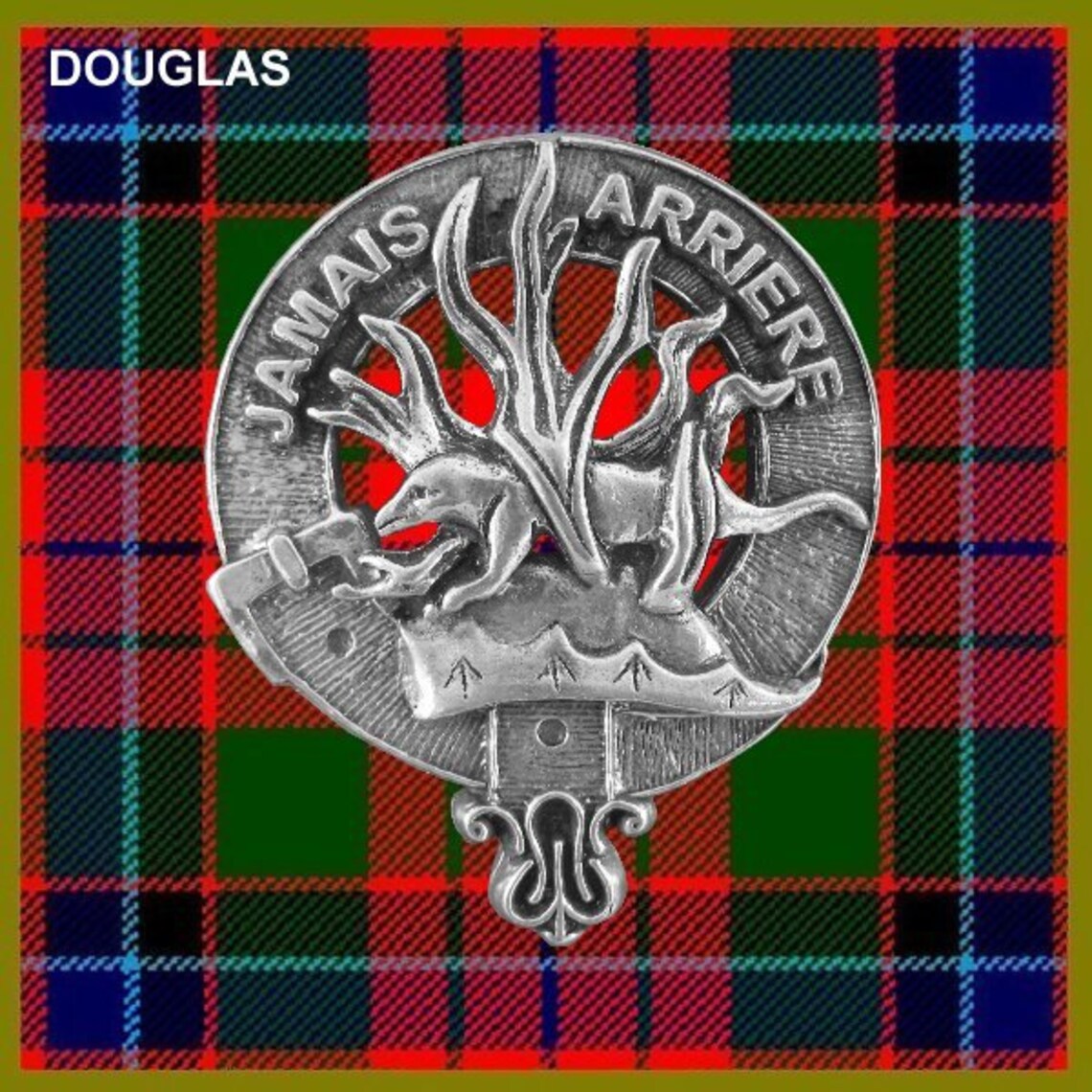 Douglas Clan Crest Scottish Pewter Cap Badge CB01 - Etsy