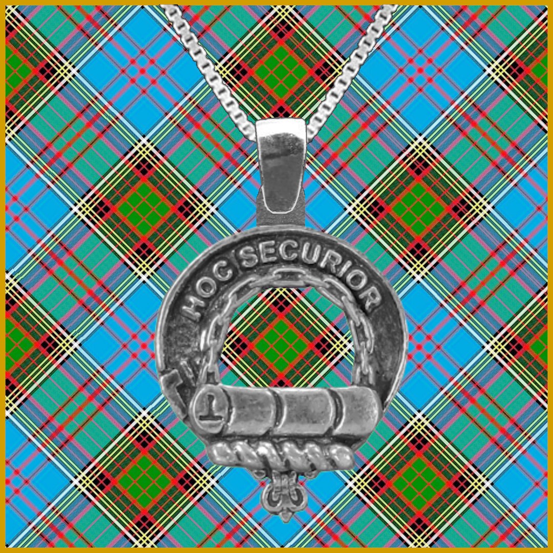 Grierson Large 1" Scottish Clan Crest Pendant - Sterling Silver - Etsy