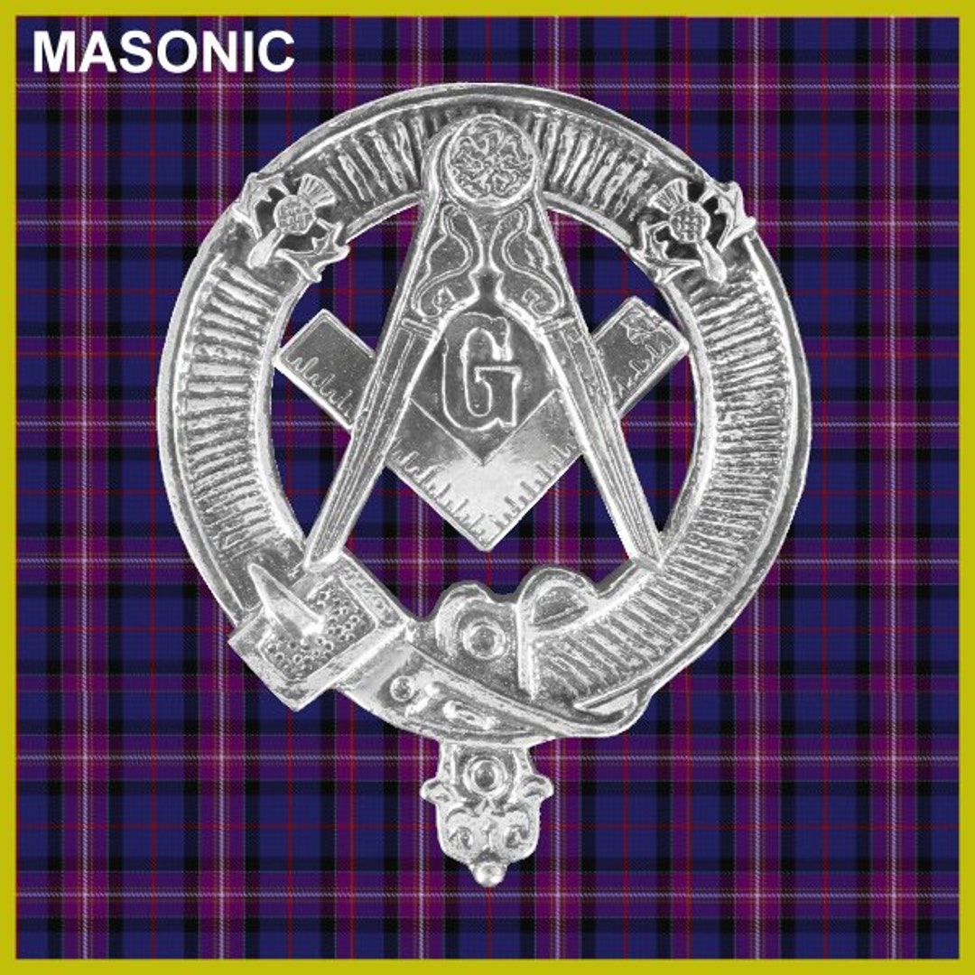 MASONIC Crest Scottish Cap Badge Freemasons Compass and Square CB02 - Etsy