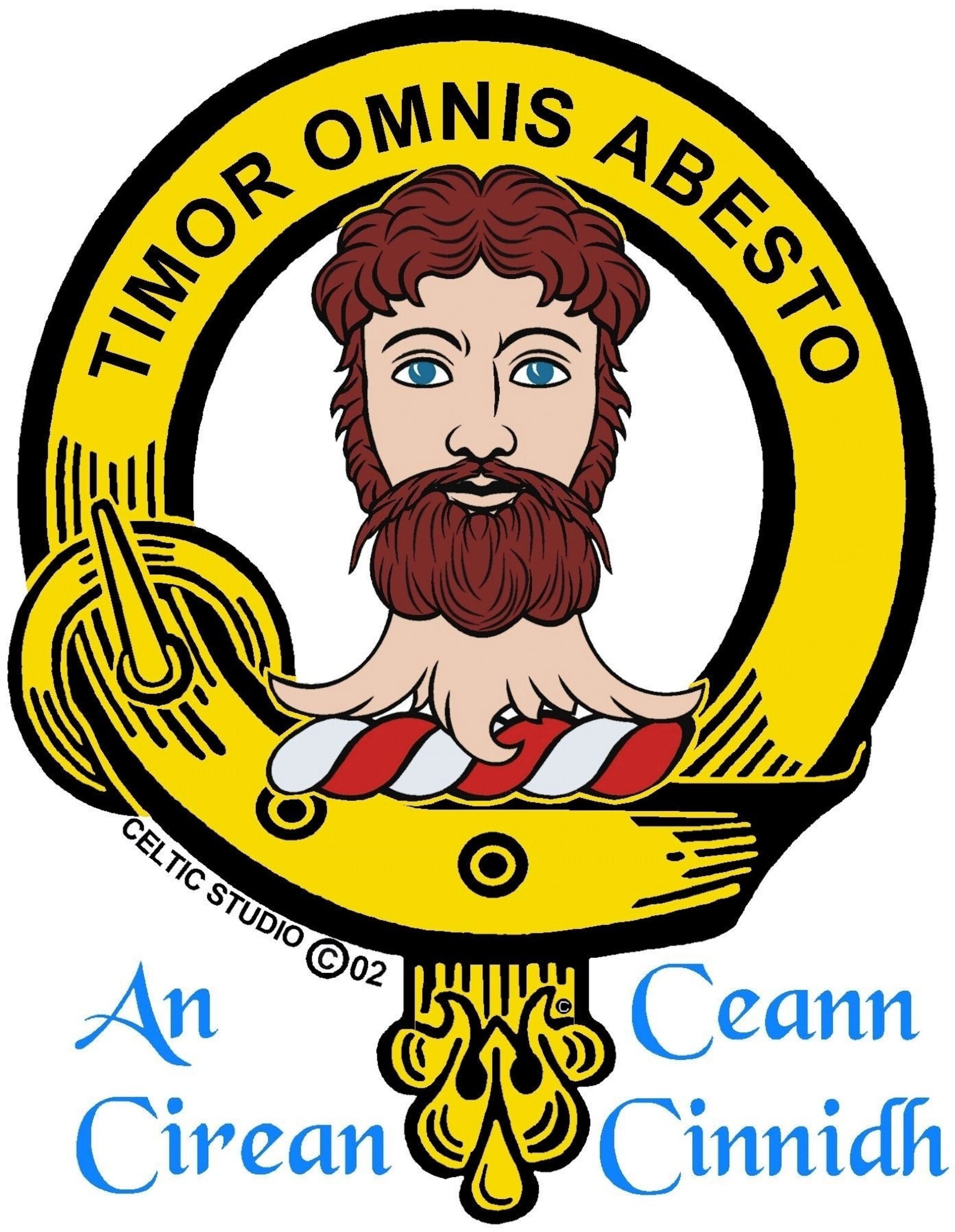 MacNab Clan Crest Scottish Four Thistle Brooch | Etsy