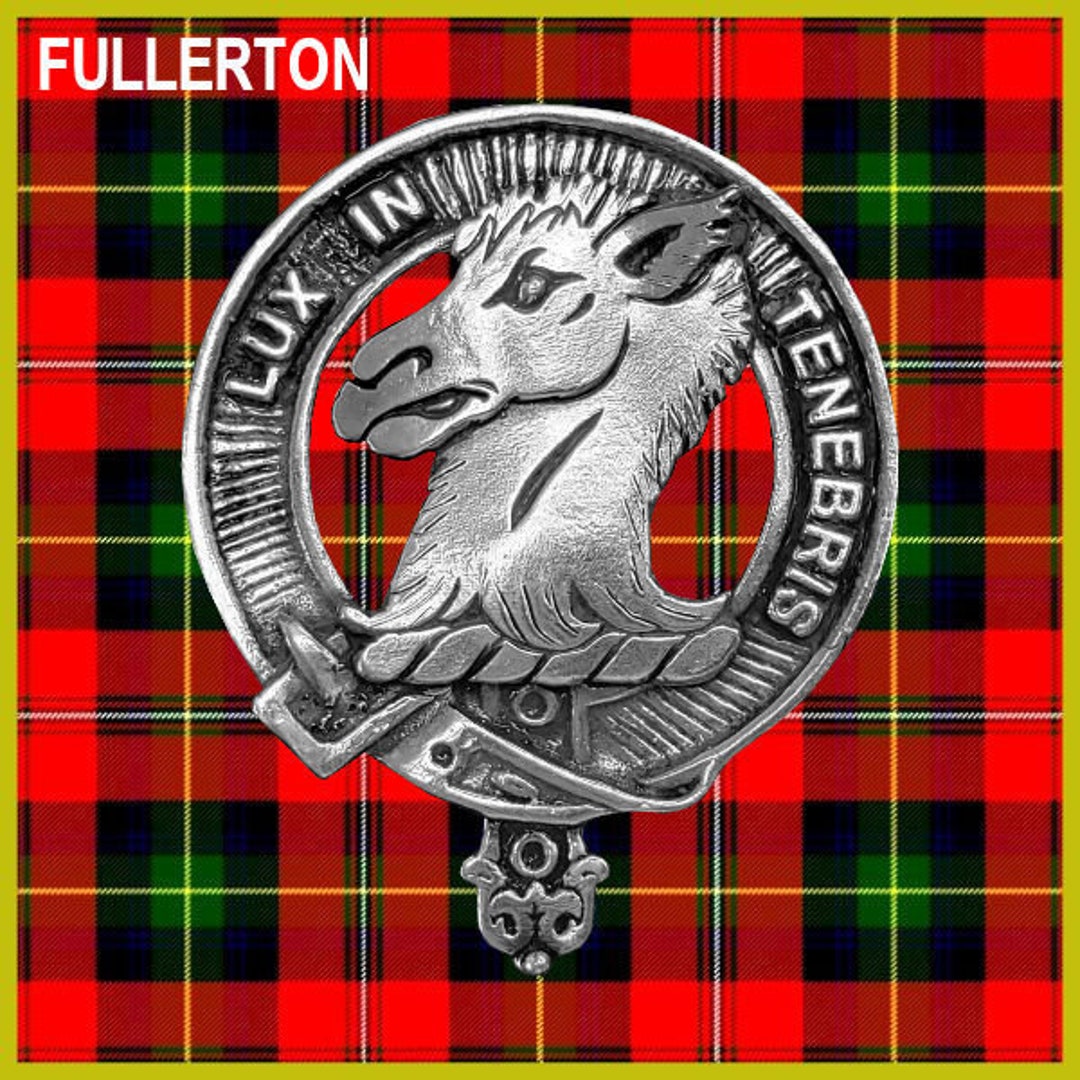 Fullerton Clan Crest Scottish Cap Badge CB02 - Etsy