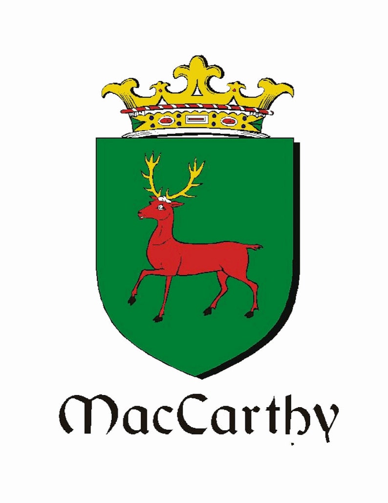Mccarthy Irish Claddagh Coat of Arms Badge - Etsy