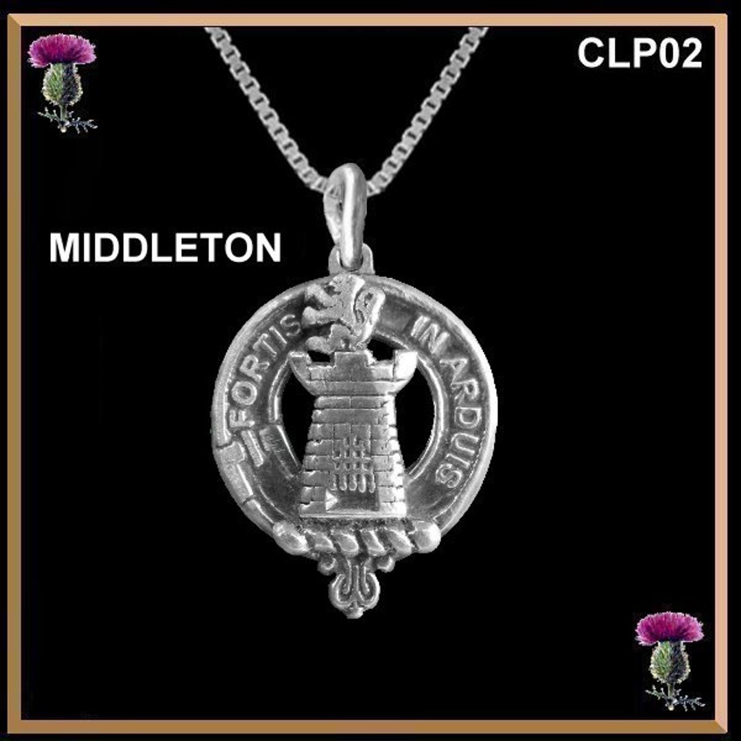Middleton Clan Crest Scottish Pendant CLP02 - Etsy