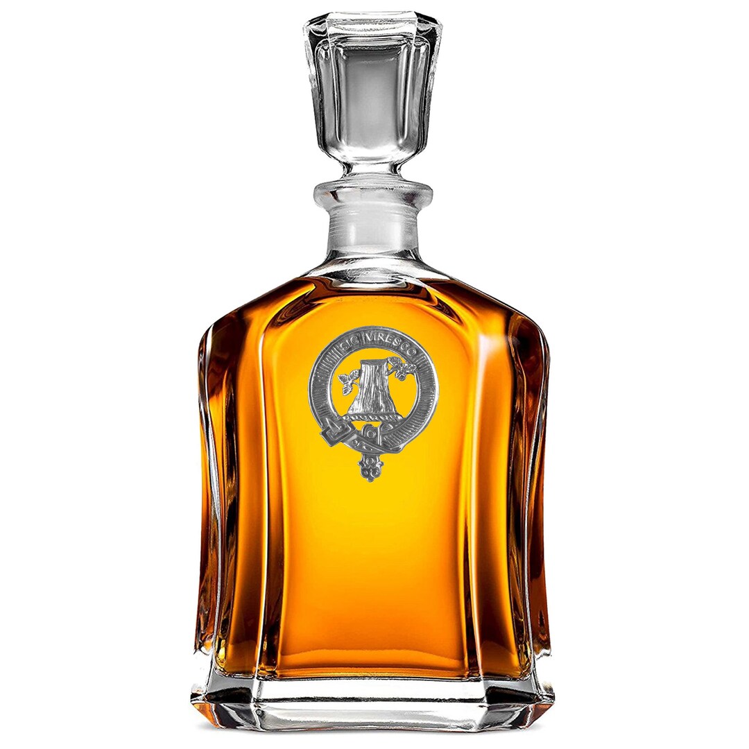 Christie Clan Crest Badge Whiskey Decanter - Etsy