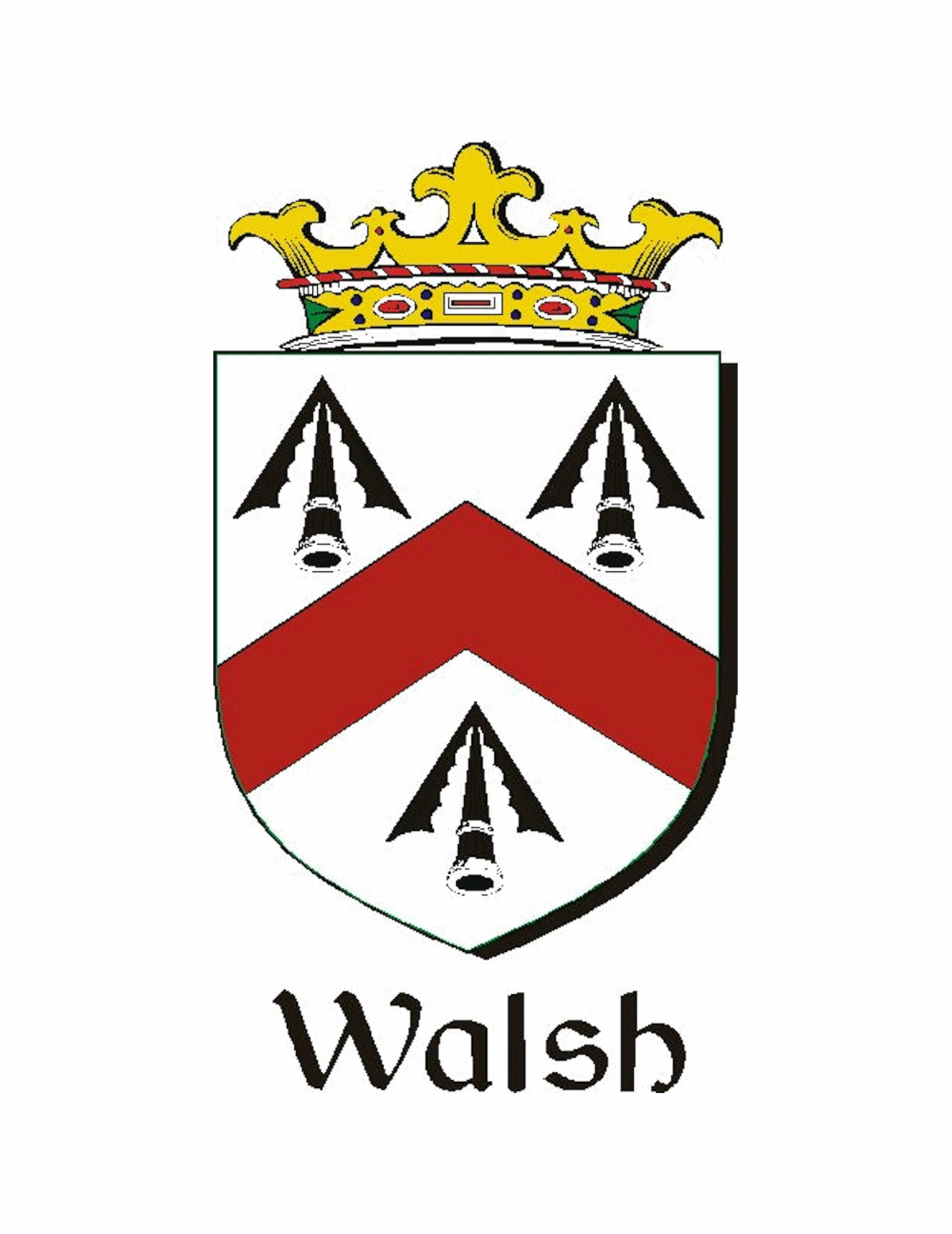 Walsh Irish Coat of Arms Gents Ring IC100 - Etsy