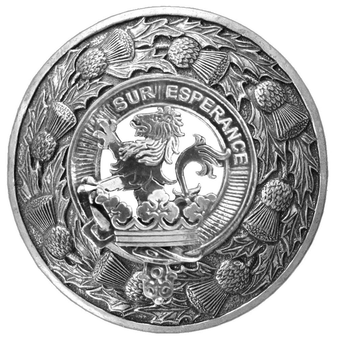 Moncreiffe Clan Badge Scottish Plaid Brooch - Etsy