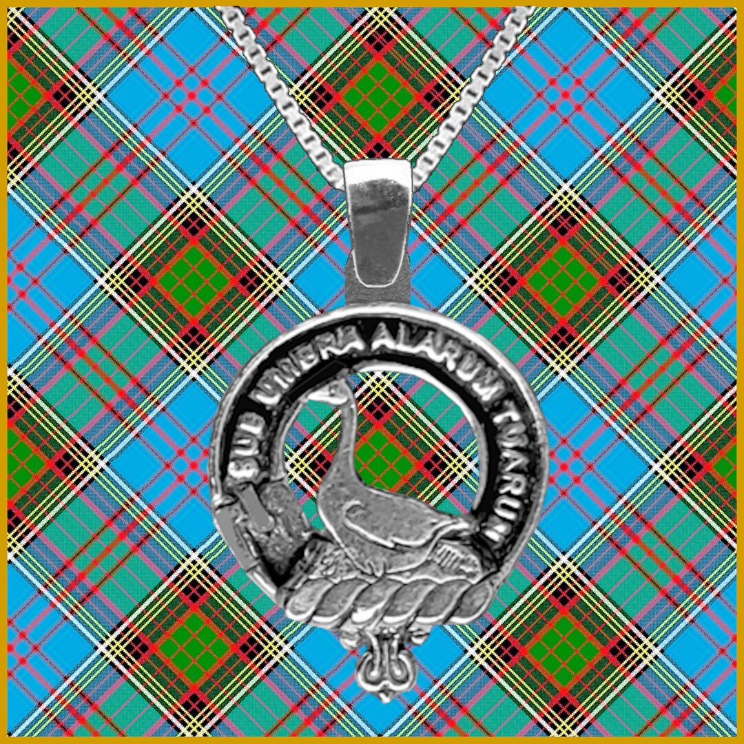 Lauder Large 1" Scottish Clan Crest Pendant - Sterling Silver - Etsy UK