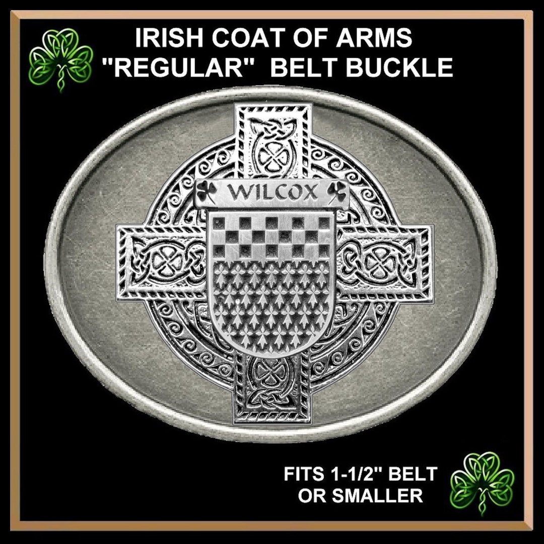 Wilcox Irish Coat of Arms Regular Buckle - Etsy