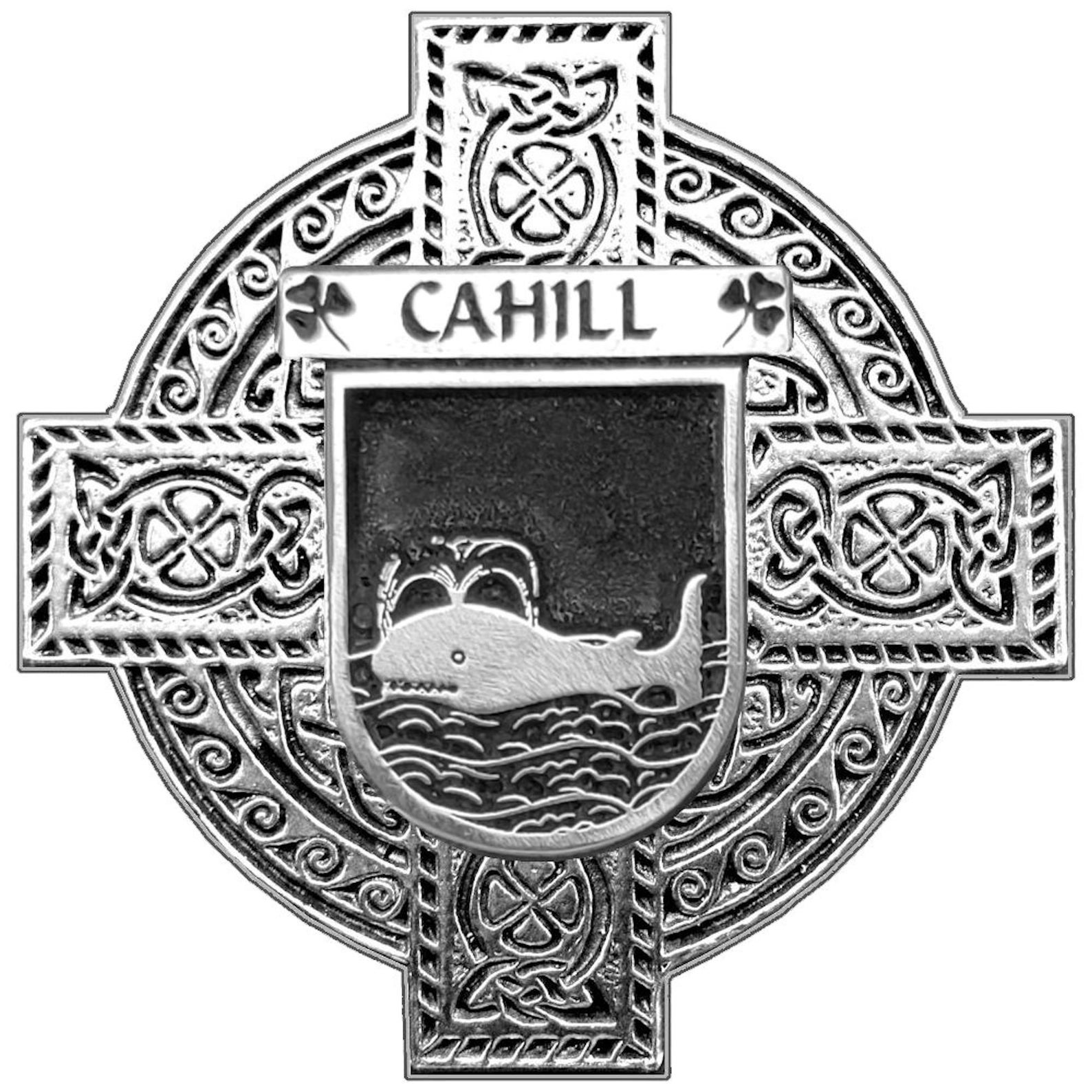 Cahill Irish Coat of Arms Interlace Kilt Buckle - Etsy