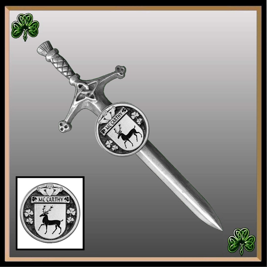 Mccarthy Irish Coat of Arms Disk Kilt Pin - Etsy