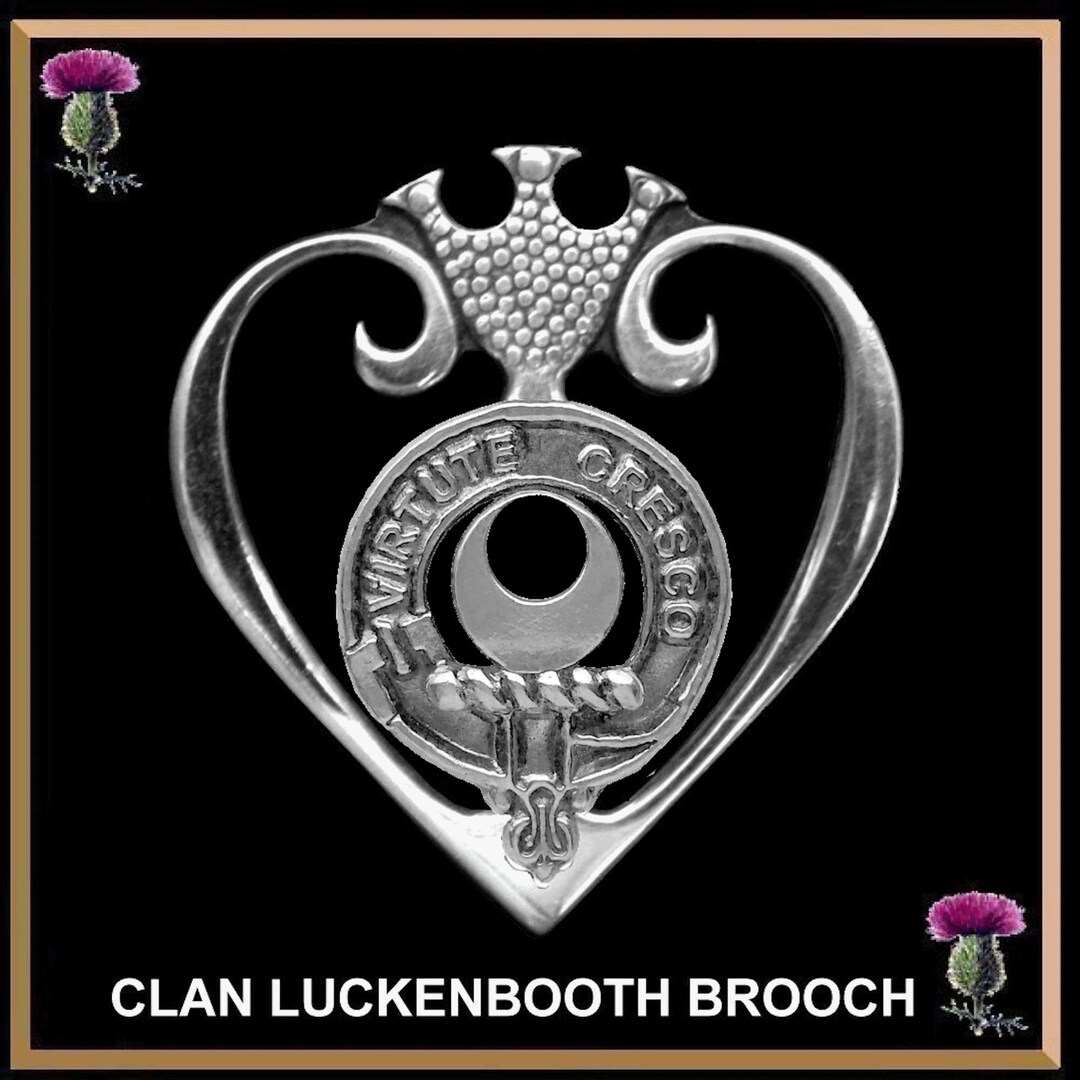 Leask Clan Crest Luckenbooth Brooch or Pendant - Etsy
