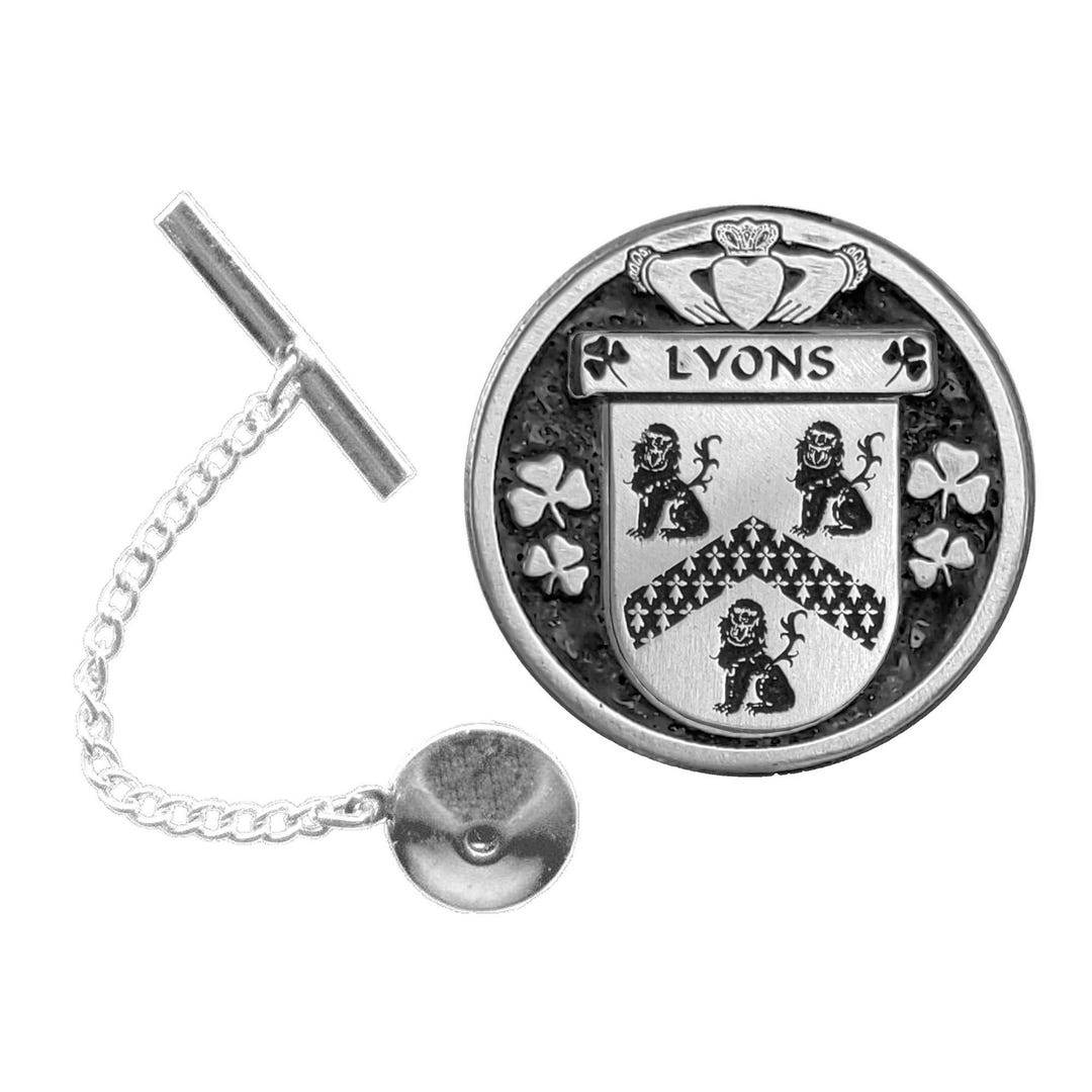 Lyons Irish Coat of Arms Disk Lapel Pin/ Tie Tack - Etsy